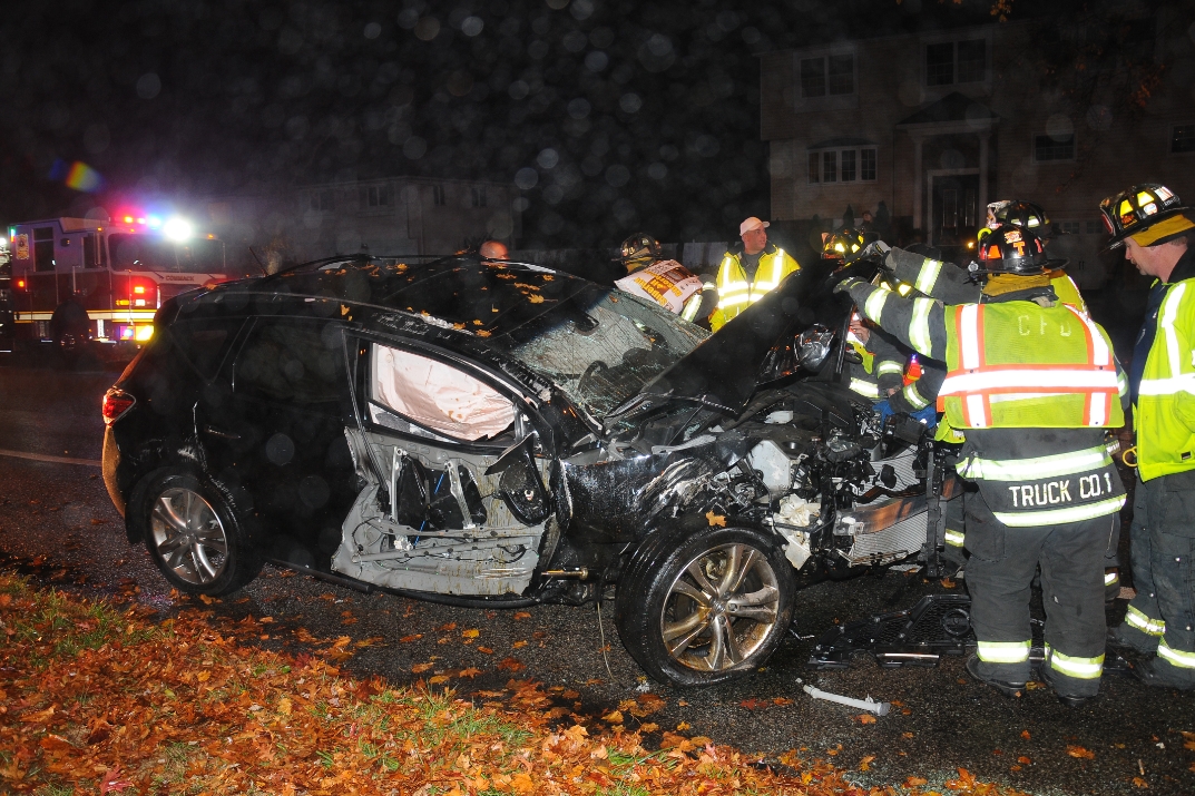 Driver Injured in Crash Near Commack High School | The Huntingtonian
